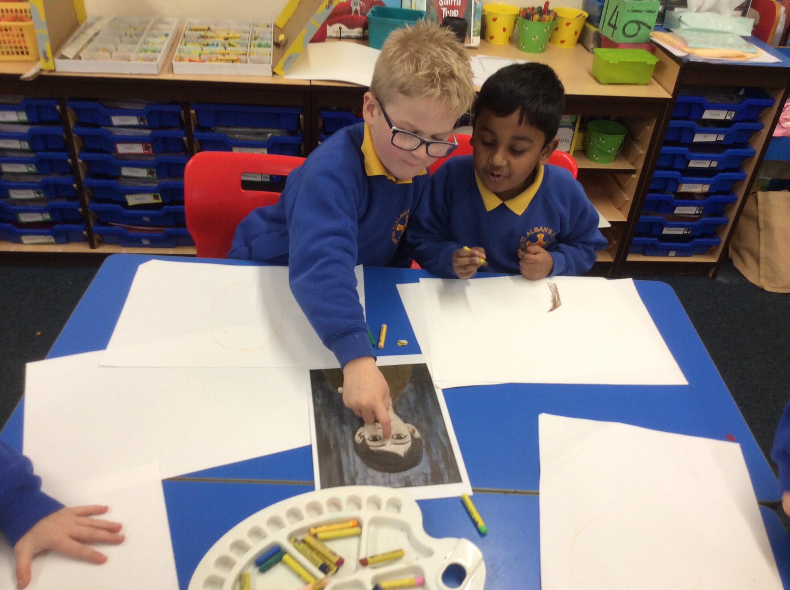 Pastel Portraits – St Alban's Catholic Primary School, Pelaw